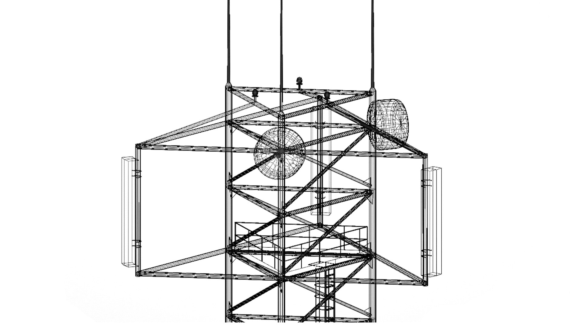Communication tower 3D model - TurboSquid 2026026