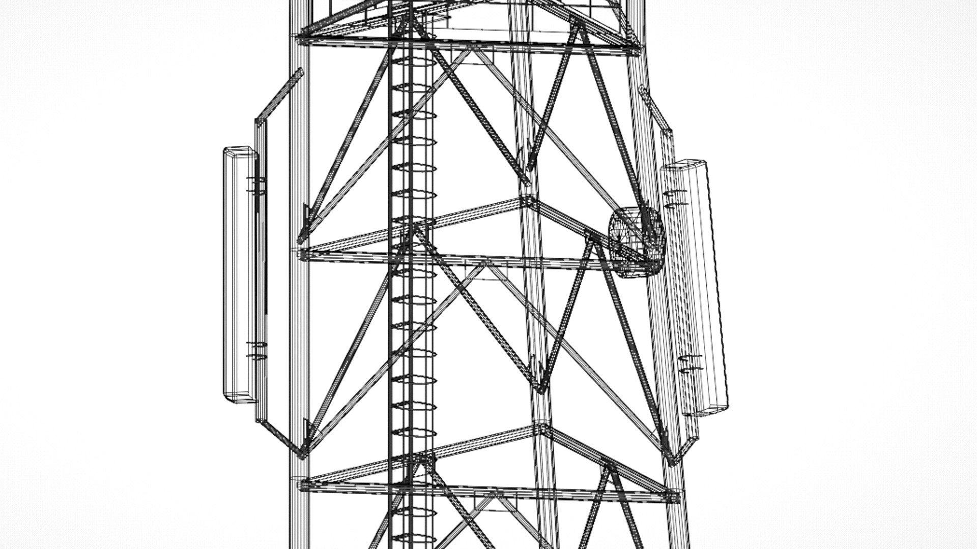 Communication tower 3D model - TurboSquid 2026026