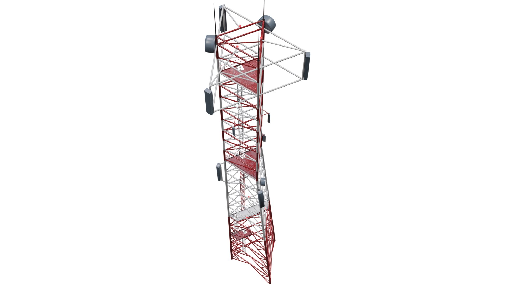 Communication tower 3D model - TurboSquid 2026026