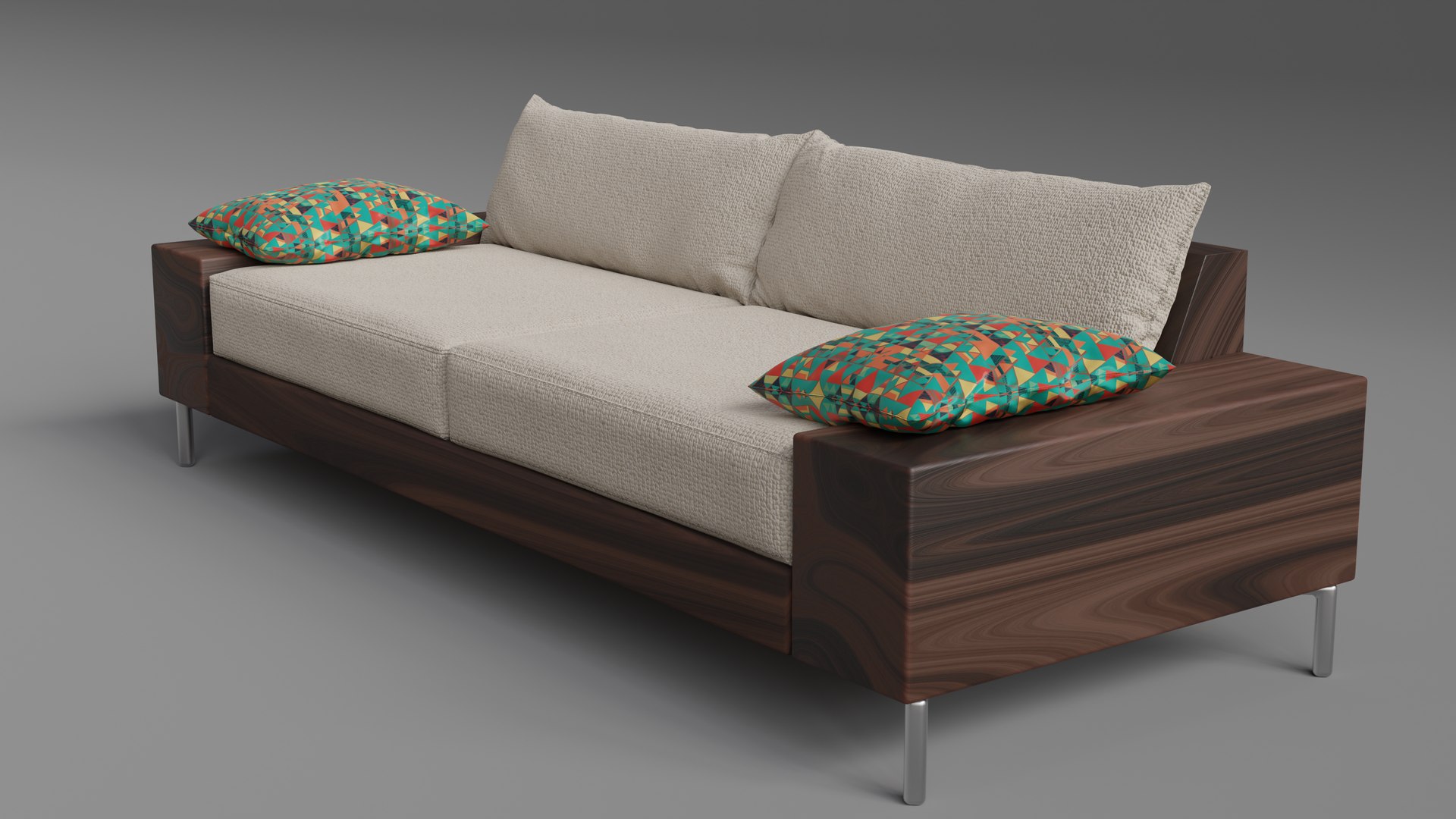 3D Realistic Couch Texture Not Included Model - TurboSquid 2269267