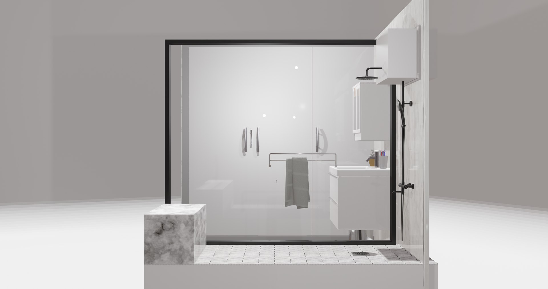 3D Shower - TurboSquid 2042954