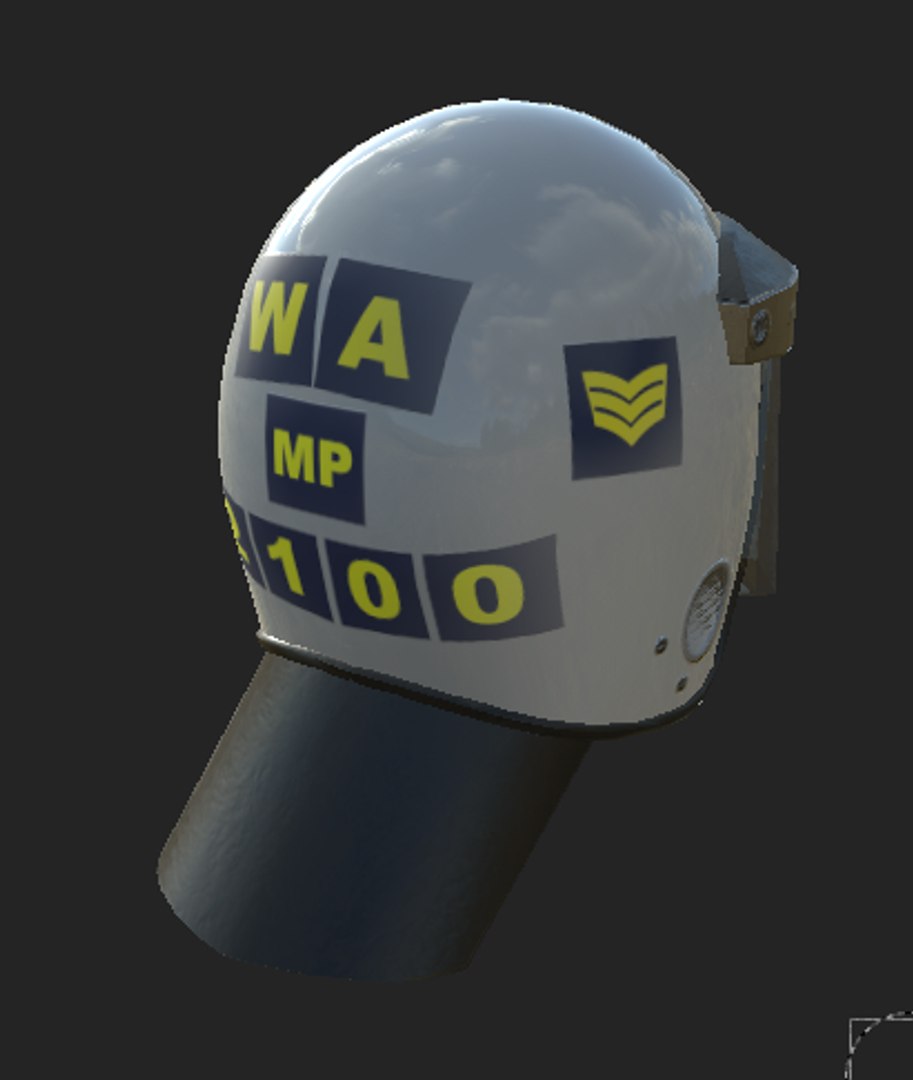 Metropolitan Police Nato Helmet 3D Model - TurboSquid 1491441