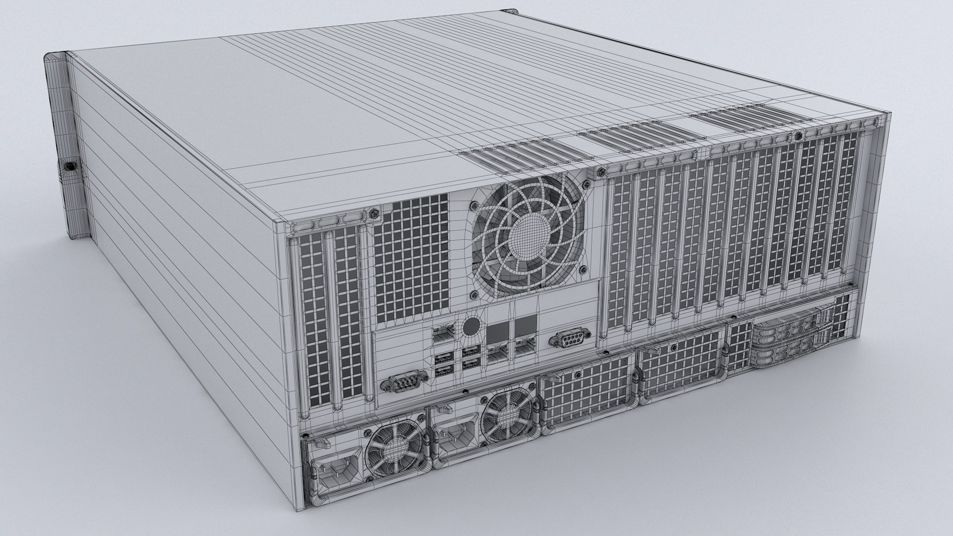 3D server 4u gpu - TurboSquid 1652205
