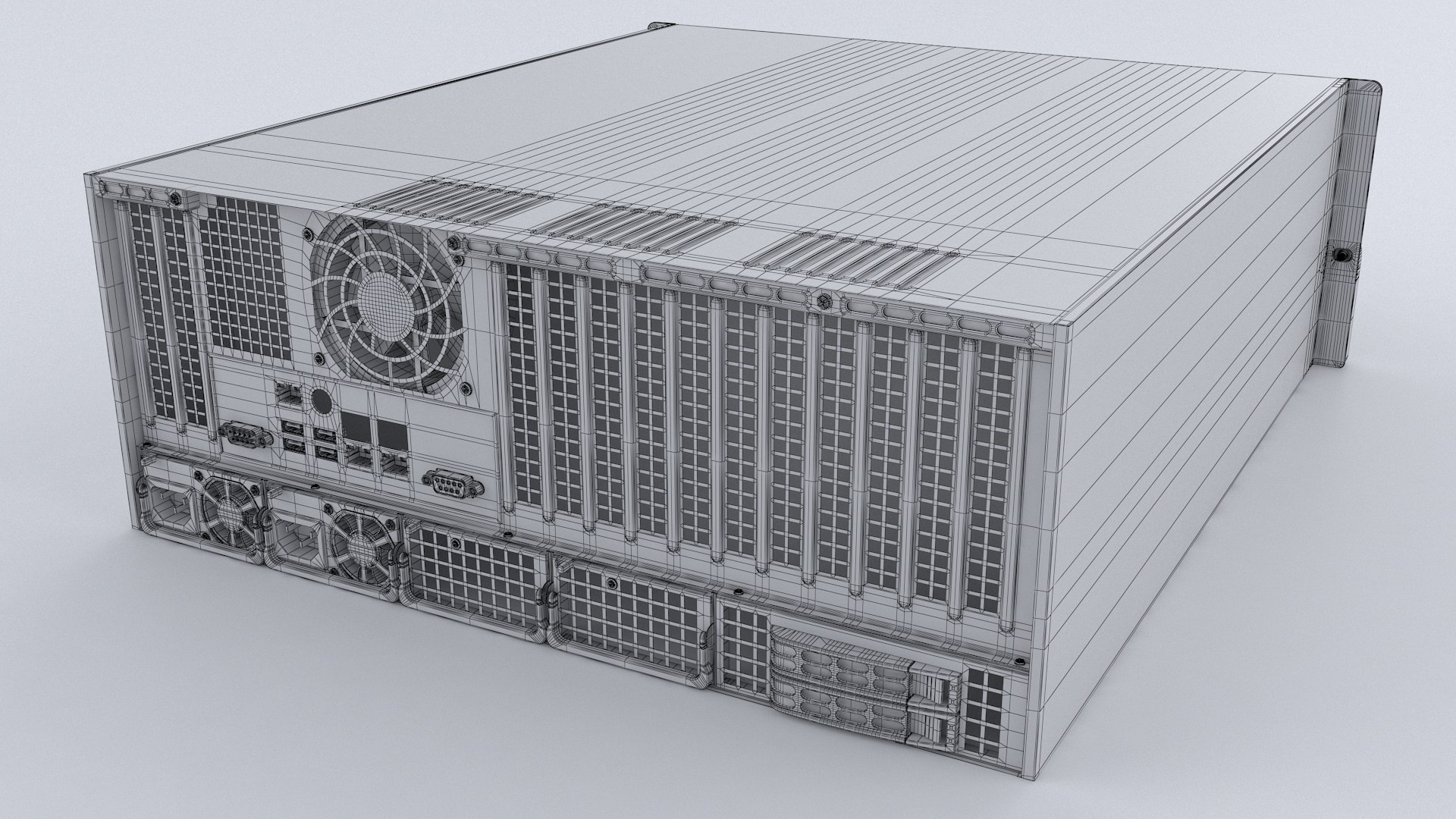 3D server 4u gpu - TurboSquid 1652205