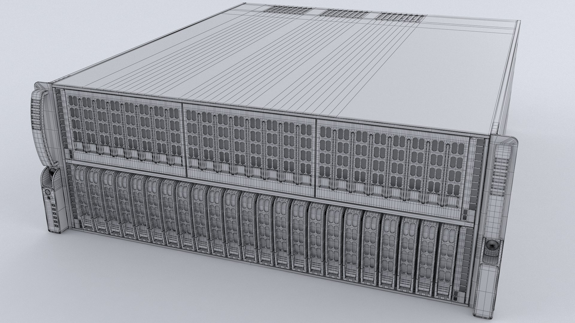 3D server 4u gpu - TurboSquid 1652205