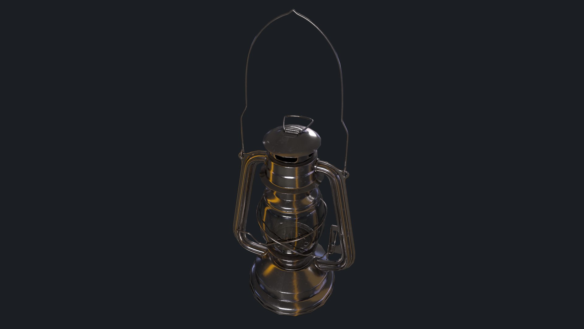 Gas Lamp Low Poly 3D Model - TurboSquid 2046724
