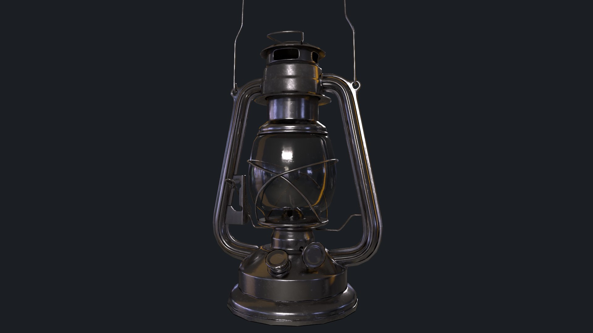 Gas Lamp Low Poly 3D Model - TurboSquid 2046724
