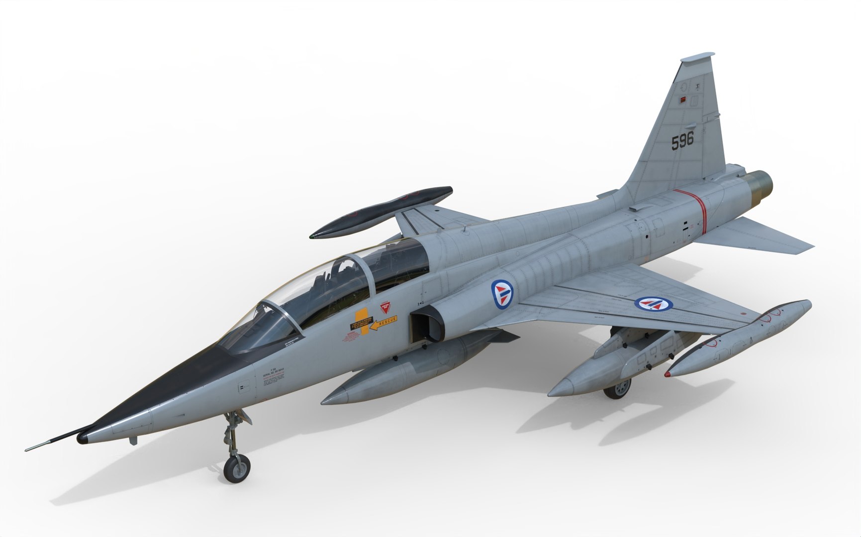 3D F-5B Freedom Fighter Model - TurboSquid 2188675