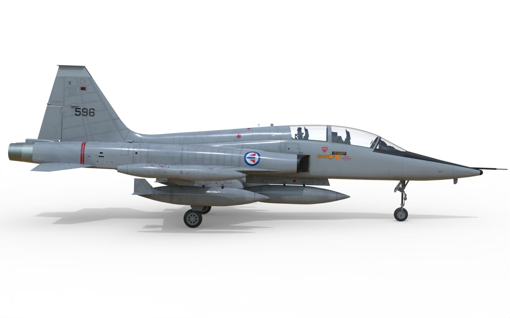 3D F-5B Freedom Fighter Model - TurboSquid 2188675