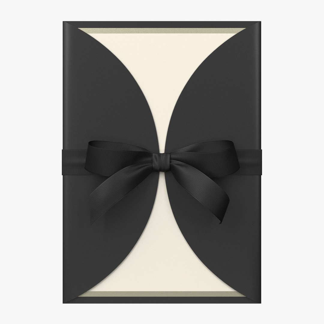 Postcard With Bow 9v PBR 3D - TurboSquid 2340965