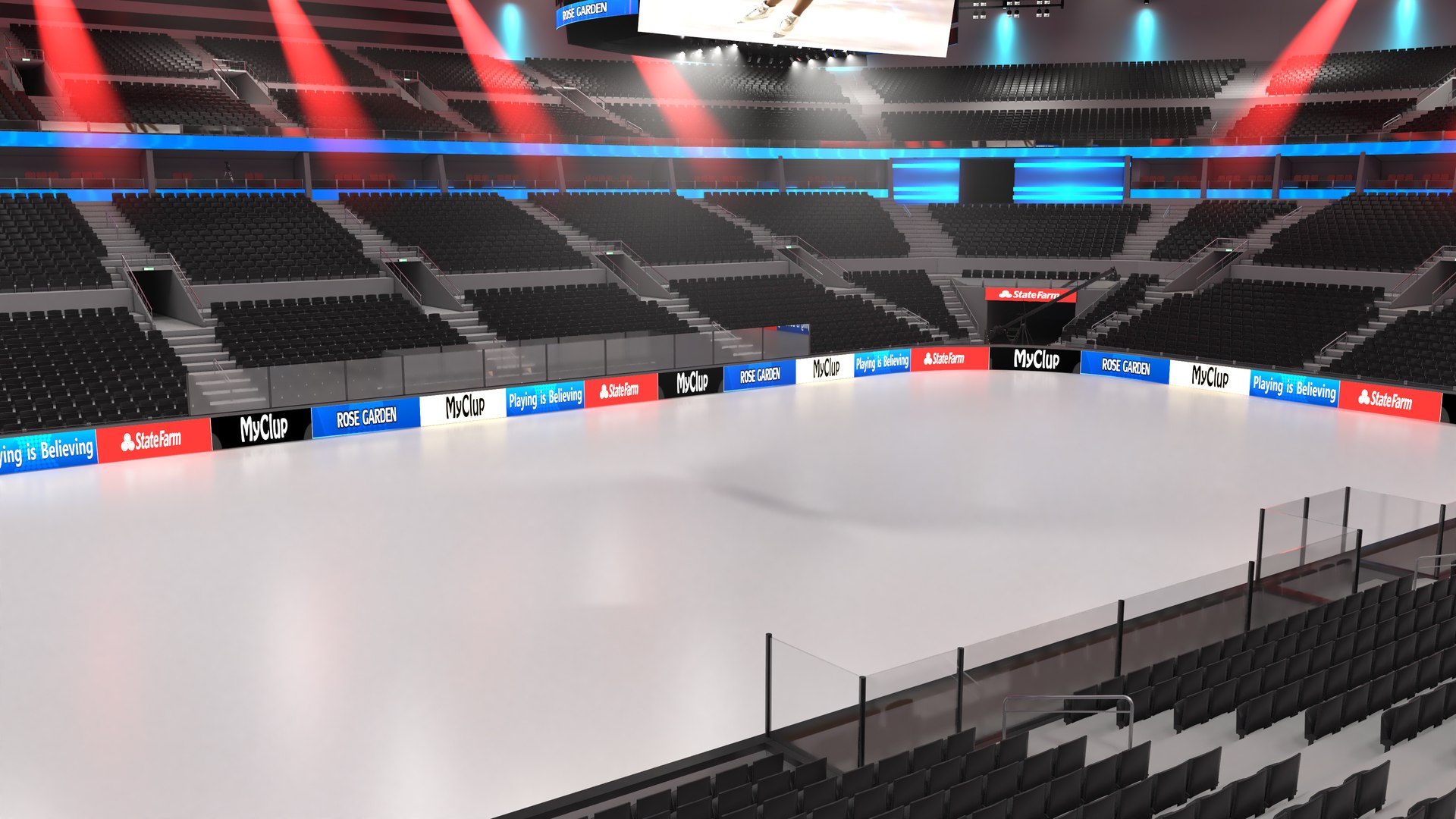 3D Figure Skating Arena Model - TurboSquid 2310619