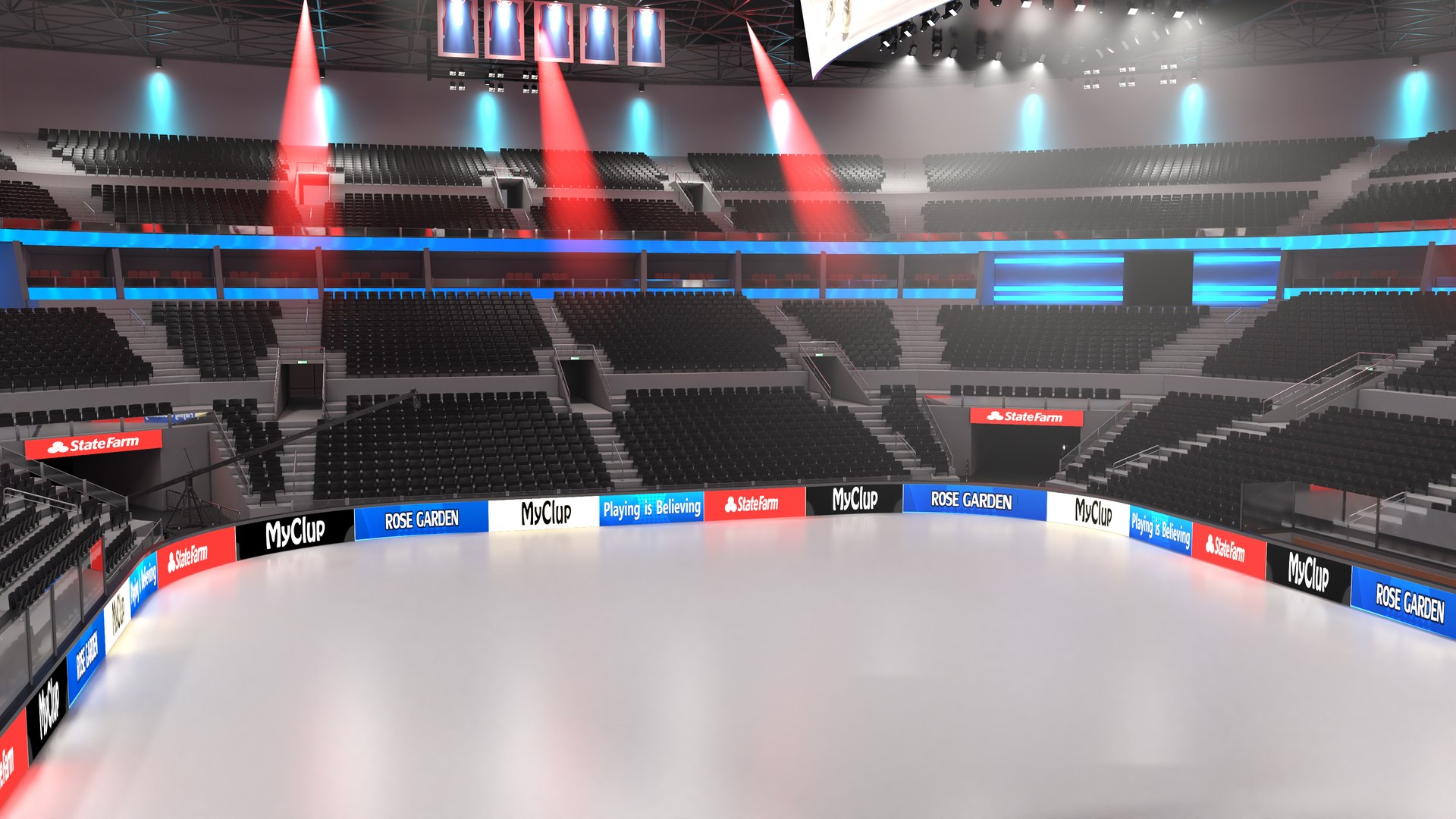 3D Figure Skating Arena Model - TurboSquid 2310619