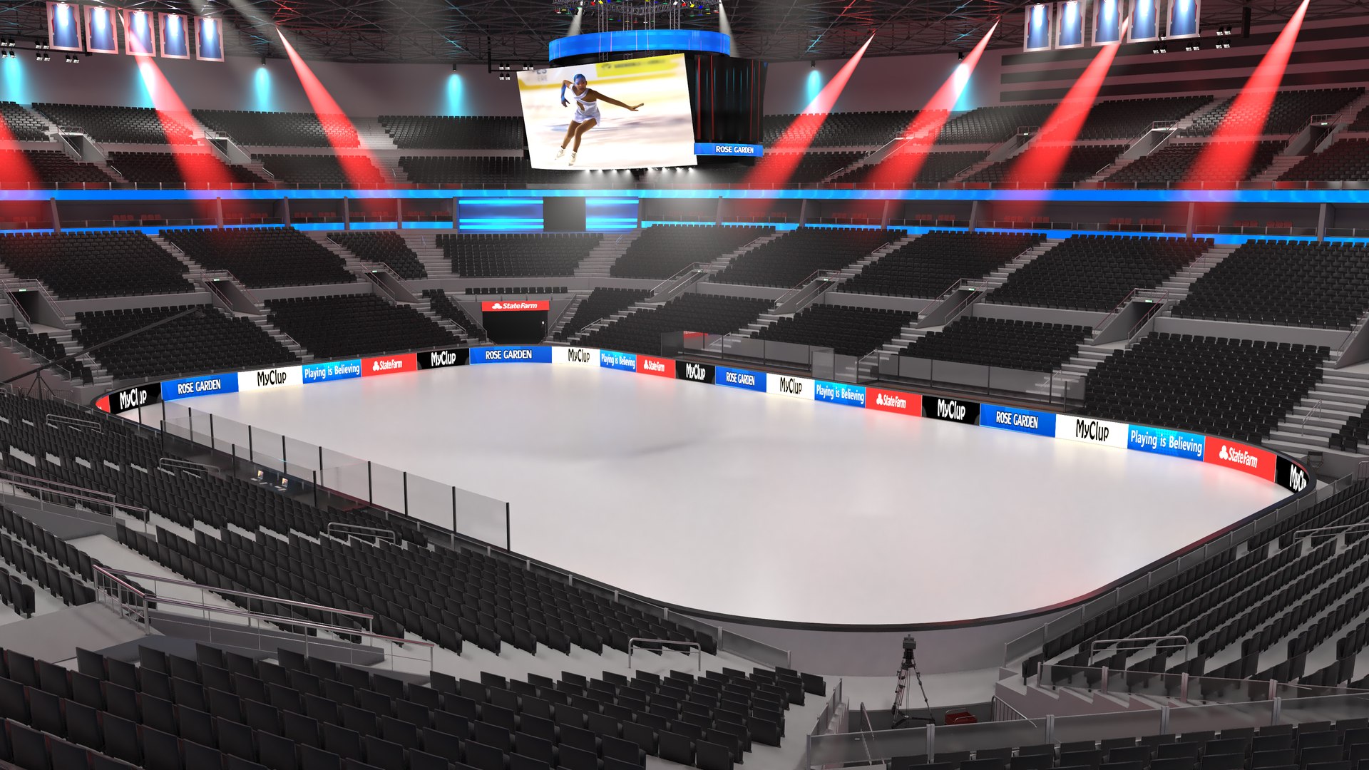 3D Figure Skating Arena Model - TurboSquid 2310619