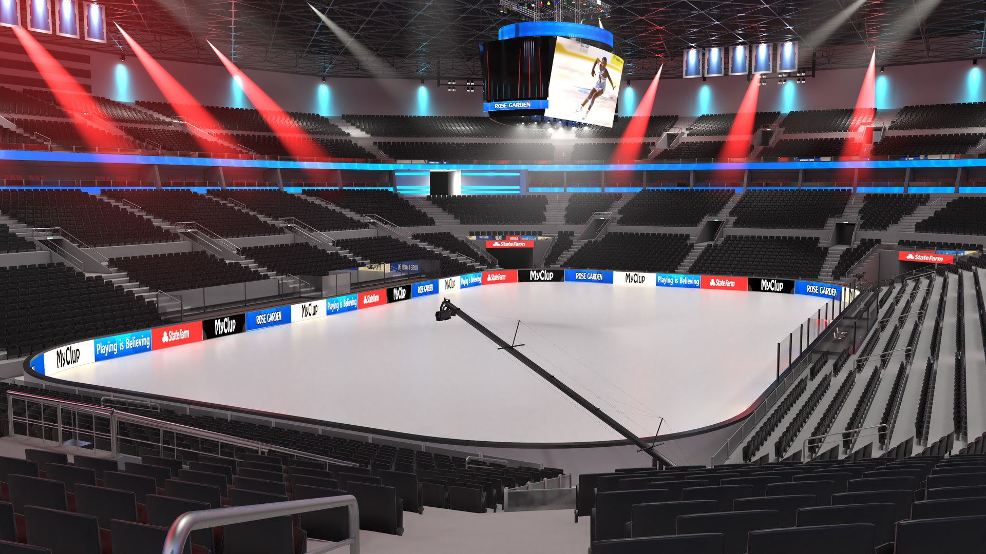 3D Figure Skating Arena Model - TurboSquid 2310619