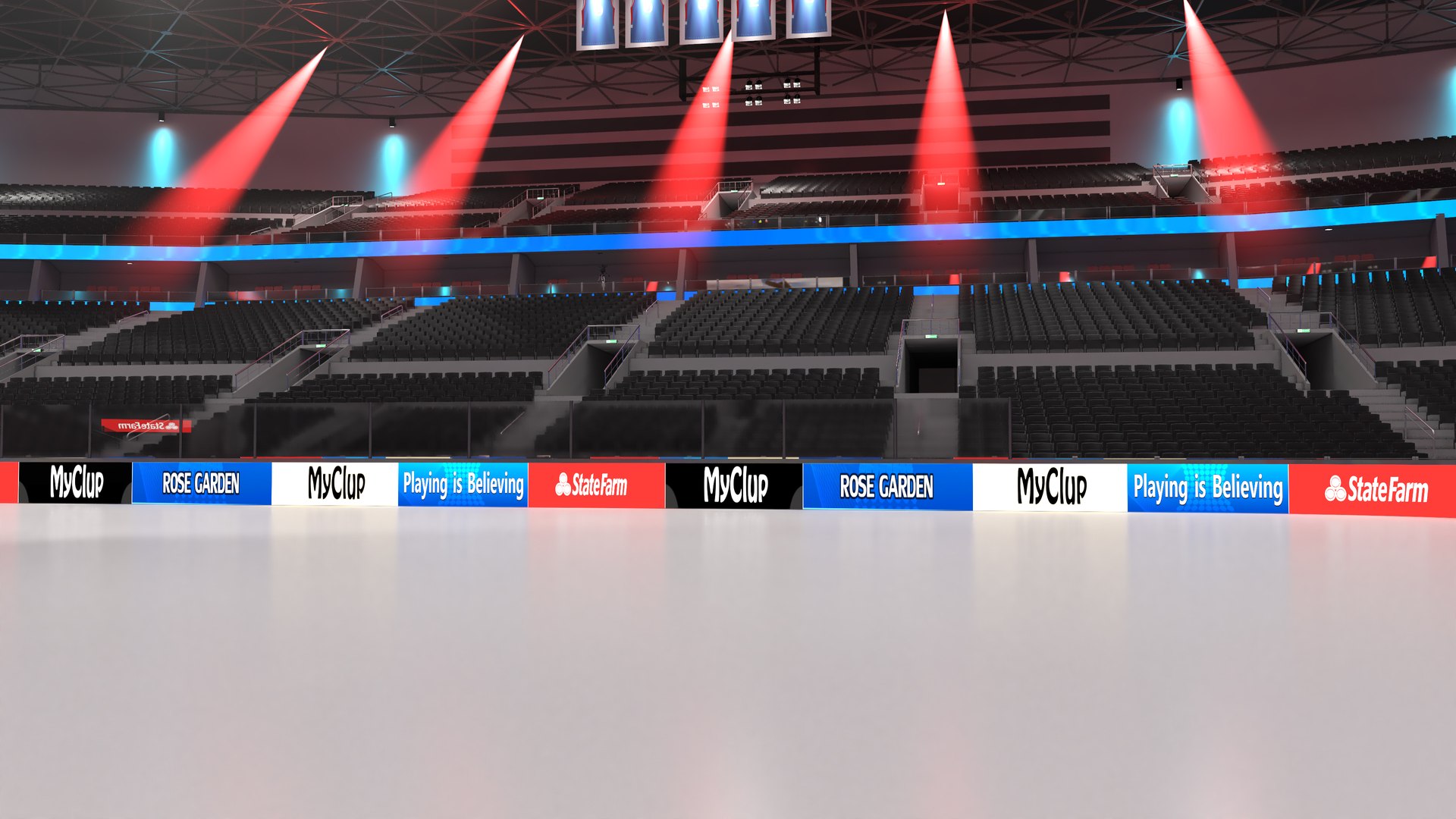 3D Figure Skating Arena Model - TurboSquid 2310619