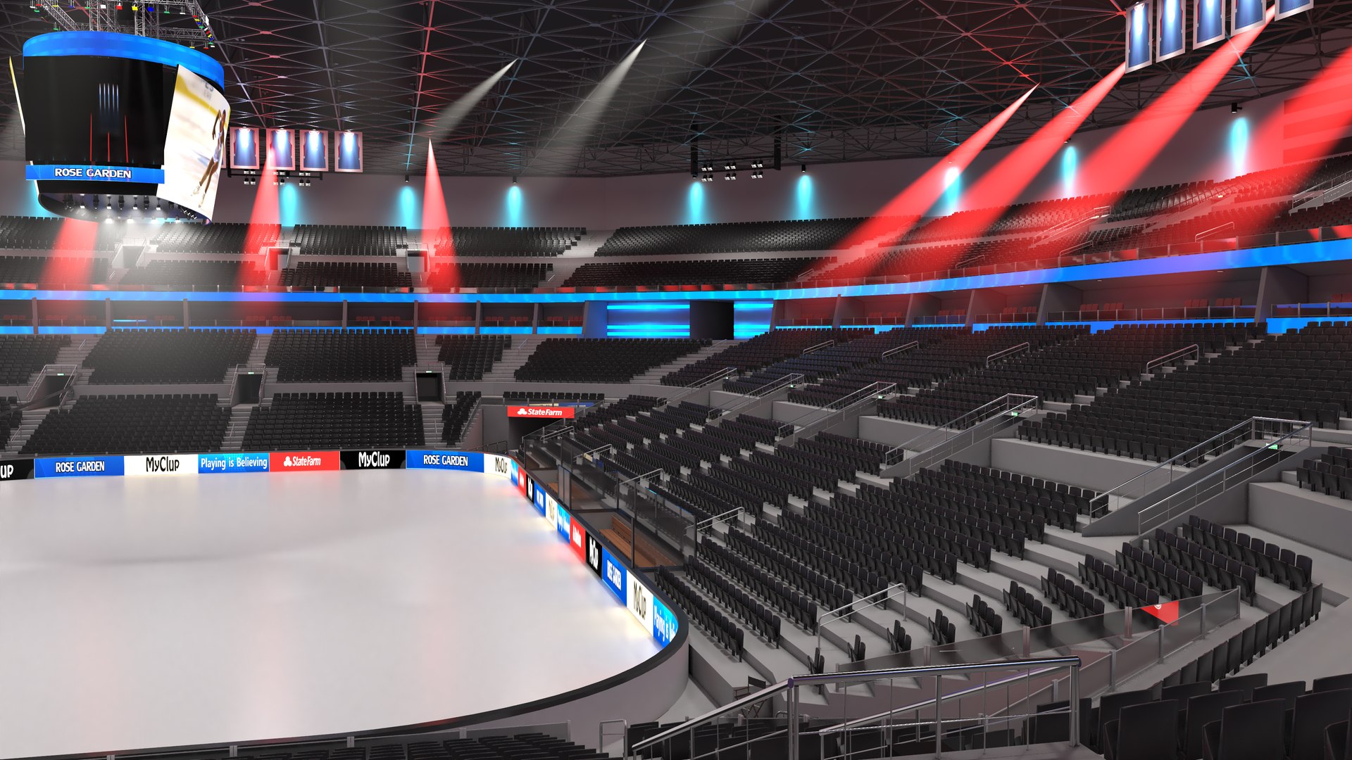 3D Figure Skating Arena Model - TurboSquid 2310619