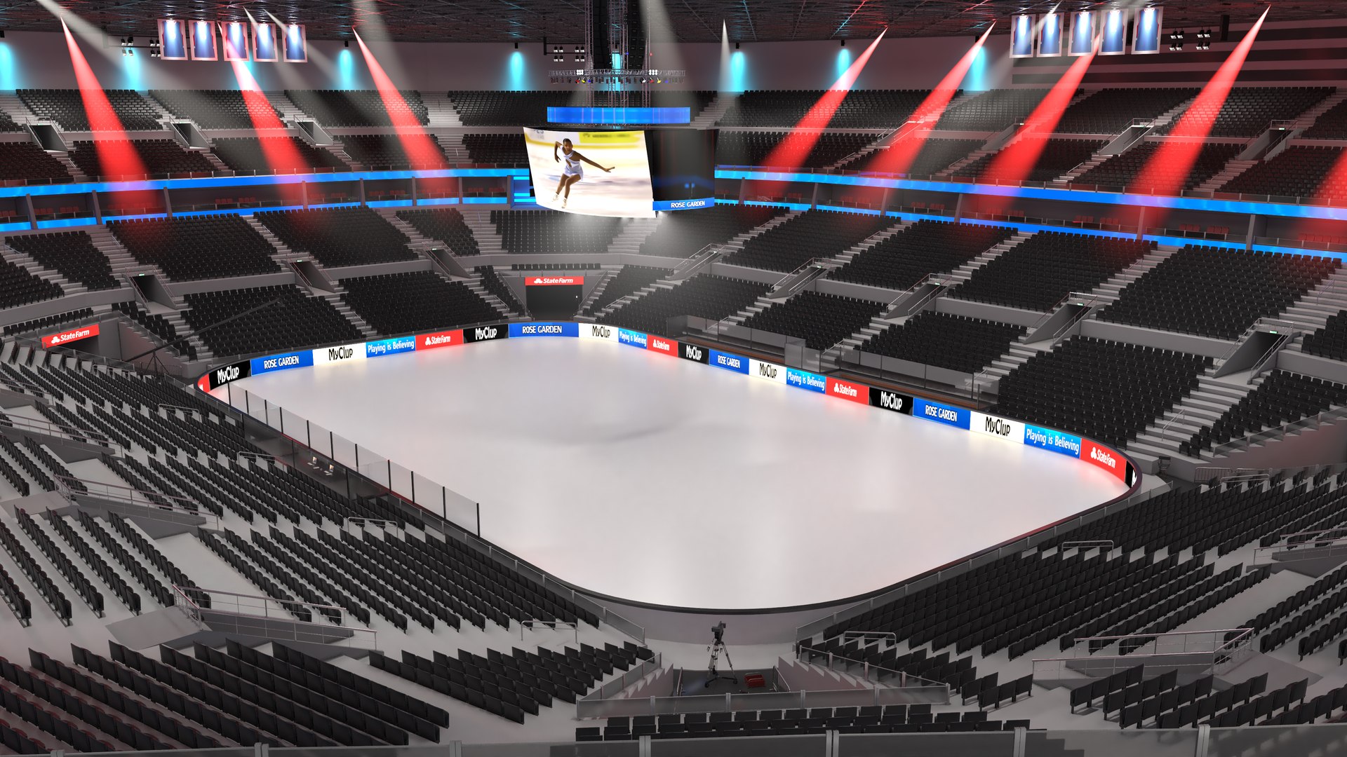 3D Figure Skating Arena Model - TurboSquid 2310619