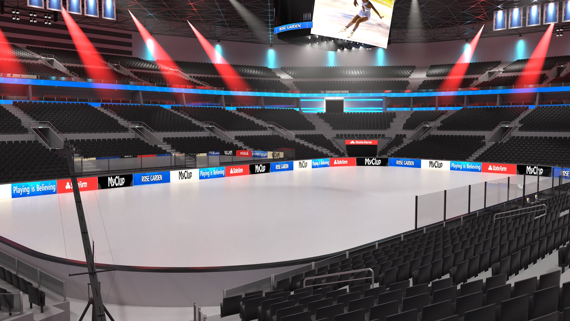 3D Figure Skating Arena Model - TurboSquid 2310619