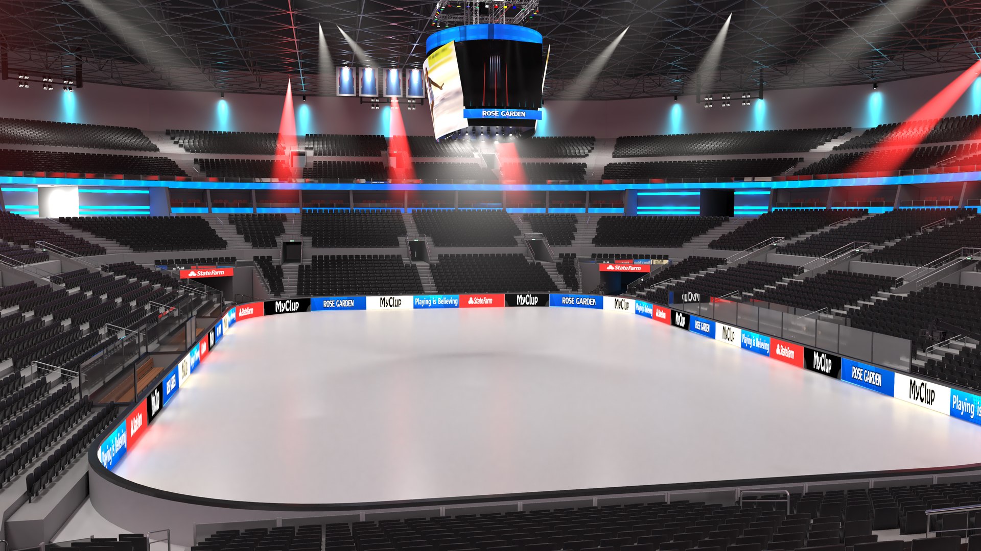 3D Figure Skating Arena Model - TurboSquid 2310619