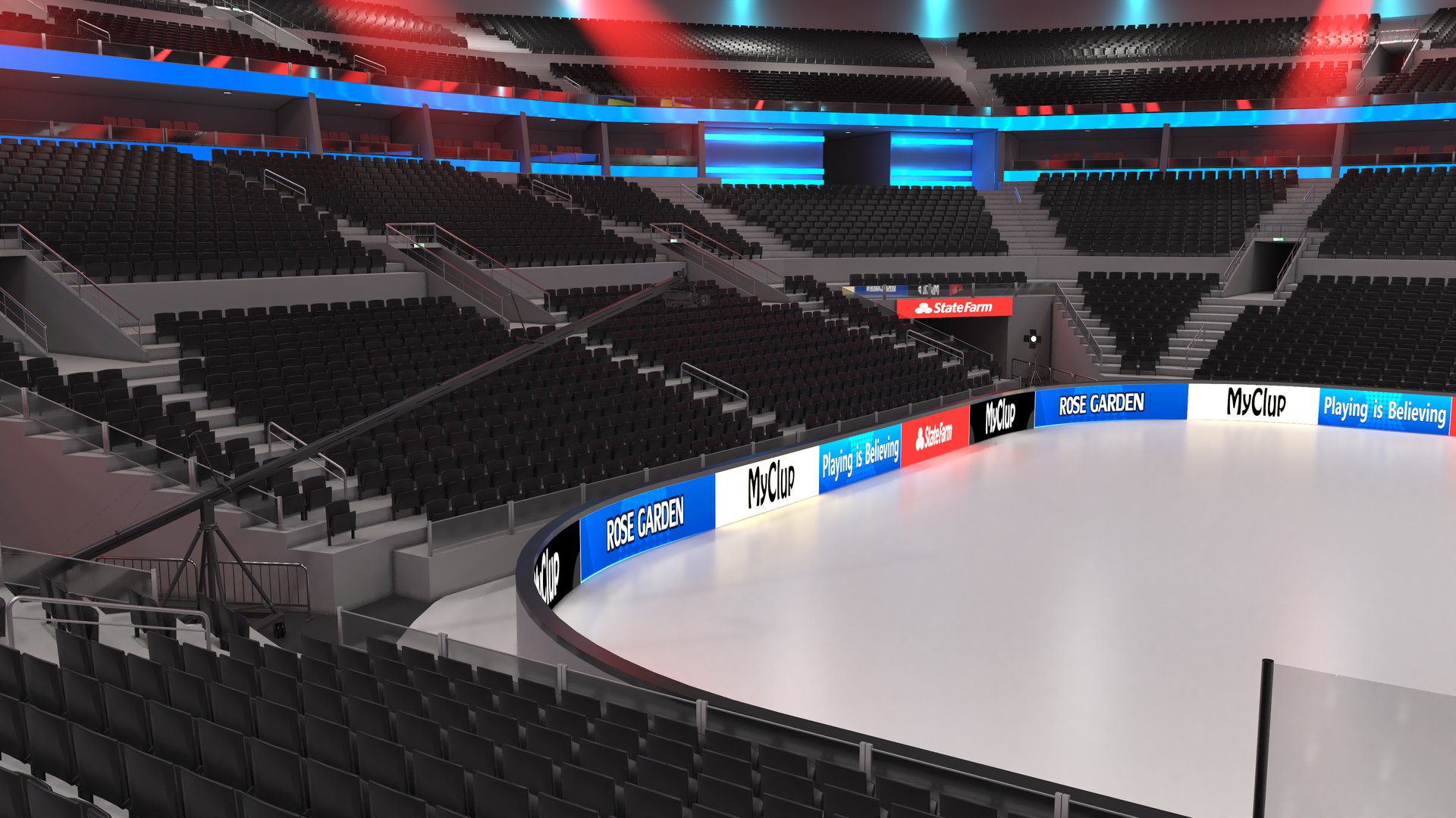 3D Figure Skating Arena Model - TurboSquid 2310619