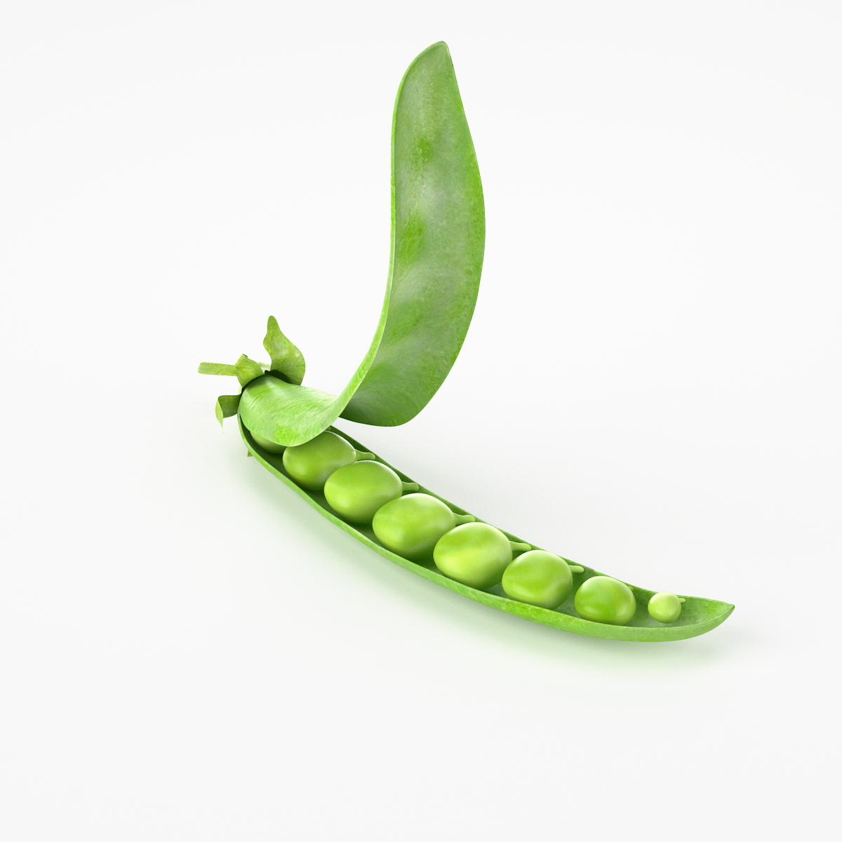 3d realistic peas real vegetables