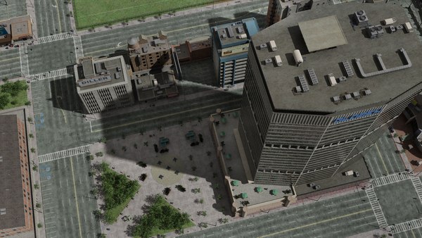 3d model city lights street