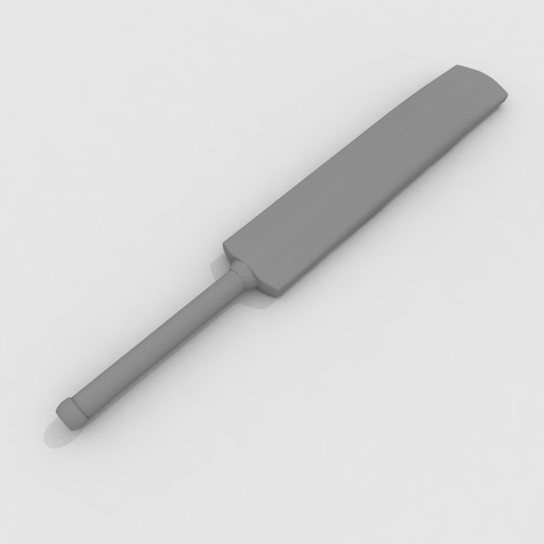 3d Model Bat Mrf Wooden Cricket