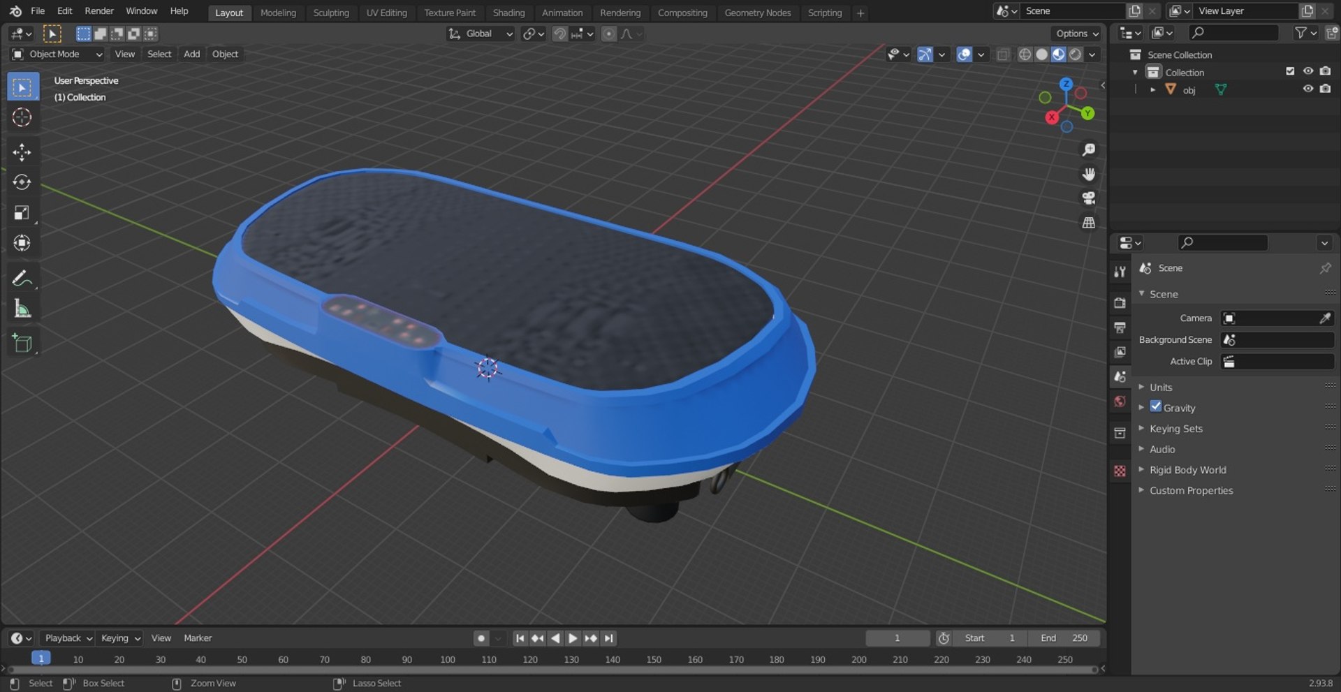 Fitness Vibration Platform 3D Model - TurboSquid 1862489
