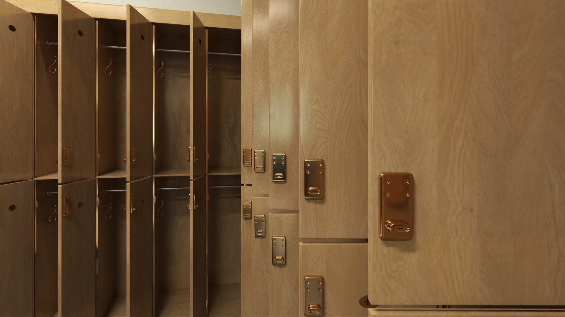 Locker Room Interior 3D Model - TurboSquid 2247422