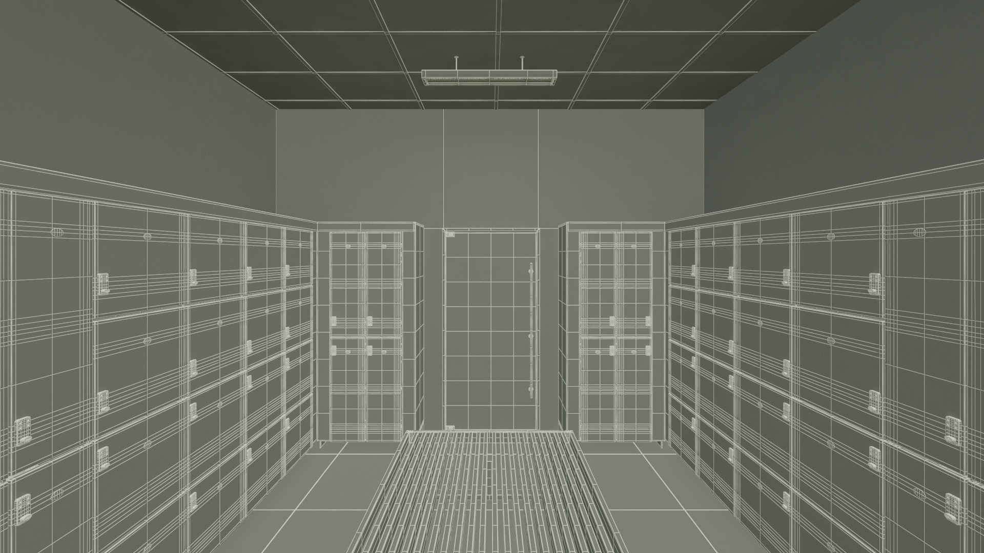 Locker Room Interior 3D Model - TurboSquid 2247422