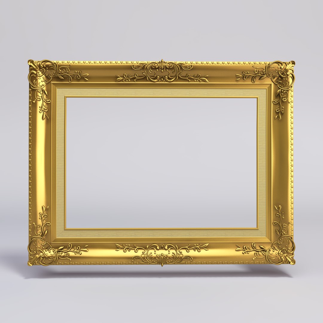 Gold Painting Frame 3ds