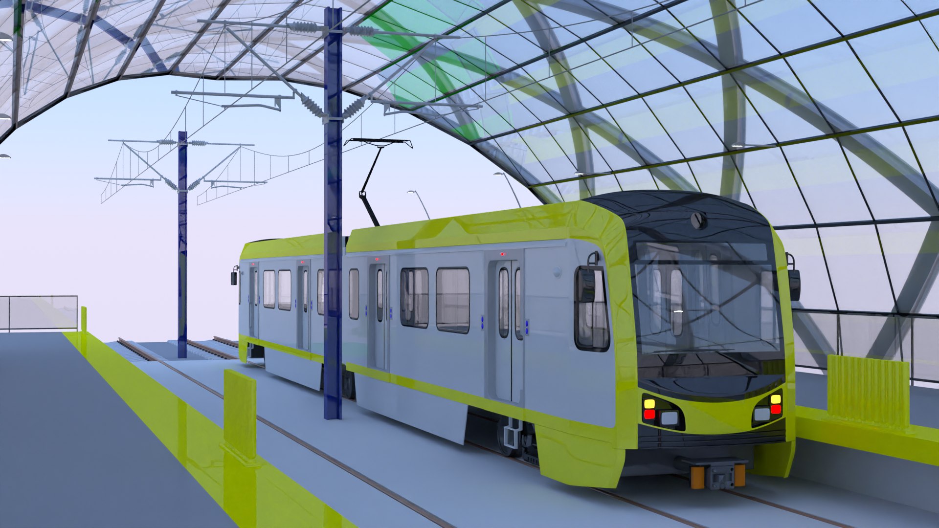 LA Light Rail Station II 3D Model - TurboSquid 2245755
