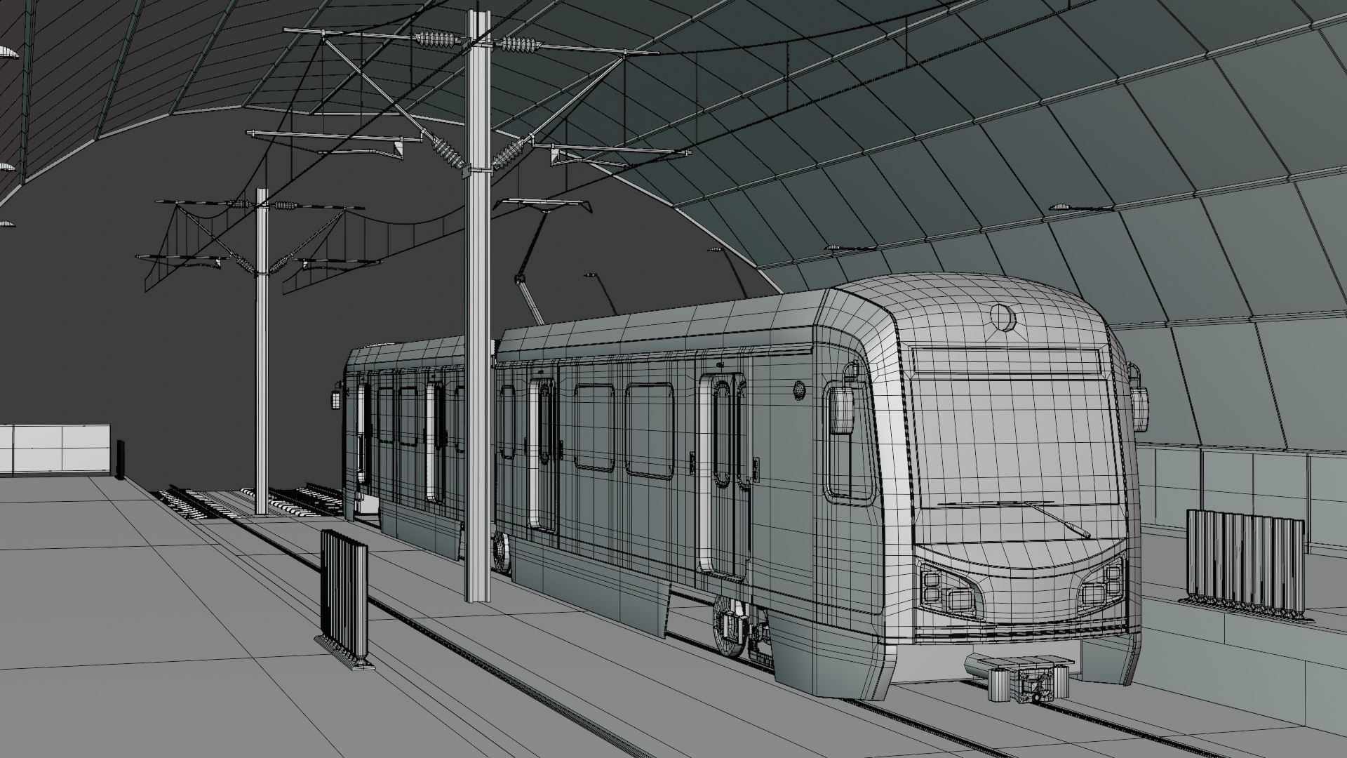 LA Light Rail Station II 3D Model - TurboSquid 2245755
