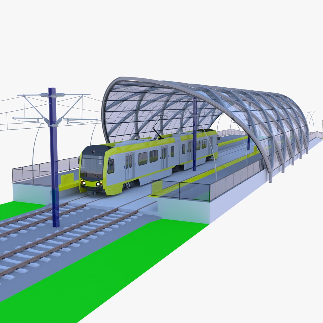 LA Light Rail Station II 3D Model - TurboSquid 2245755