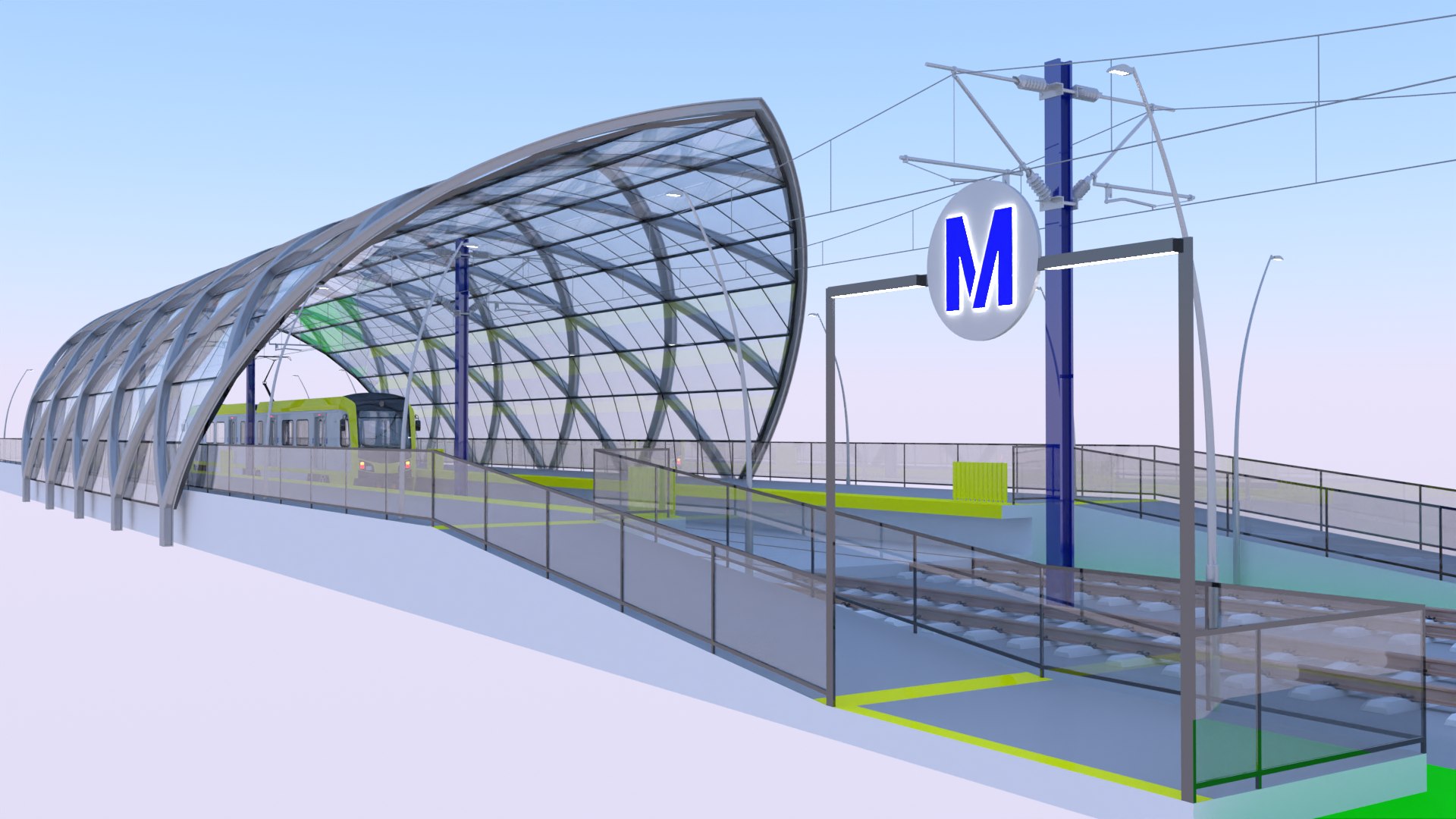 LA Light Rail Station II 3D Model - TurboSquid 2245755
