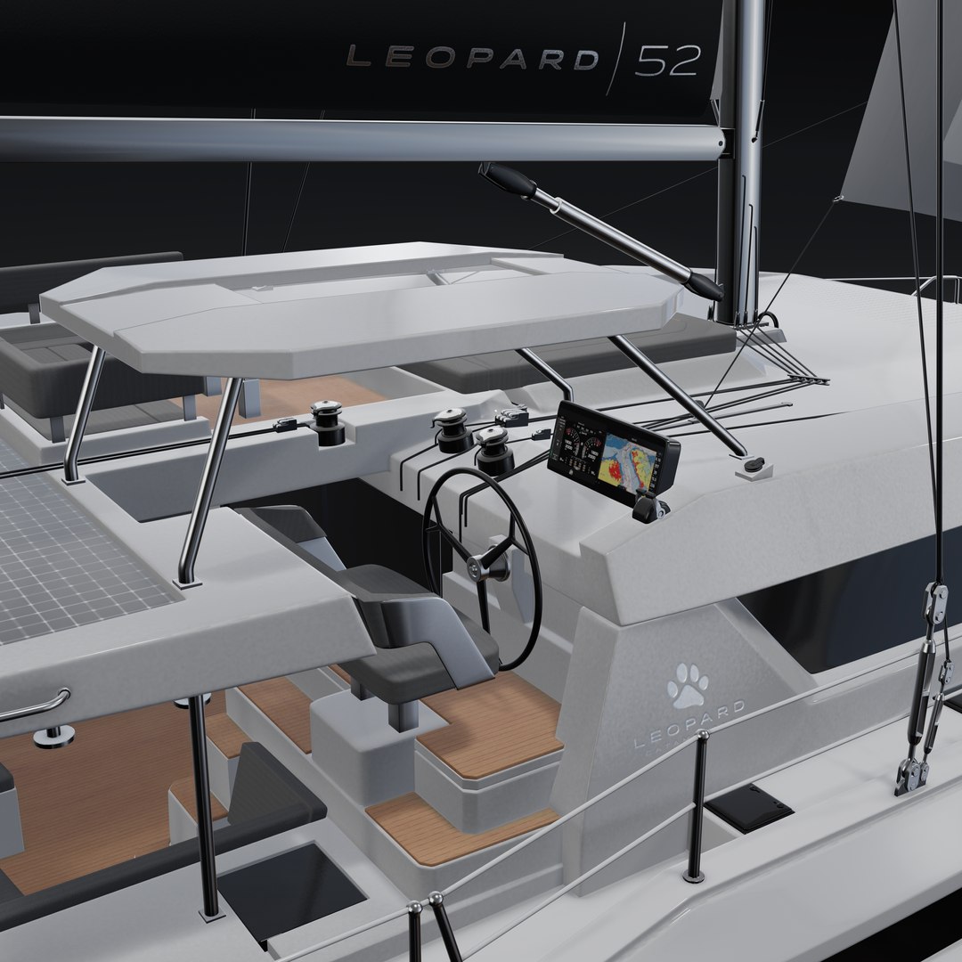 3D Leopard 52 Luxury Sail Yacht Render PBR 3D - TurboSquid 2510909