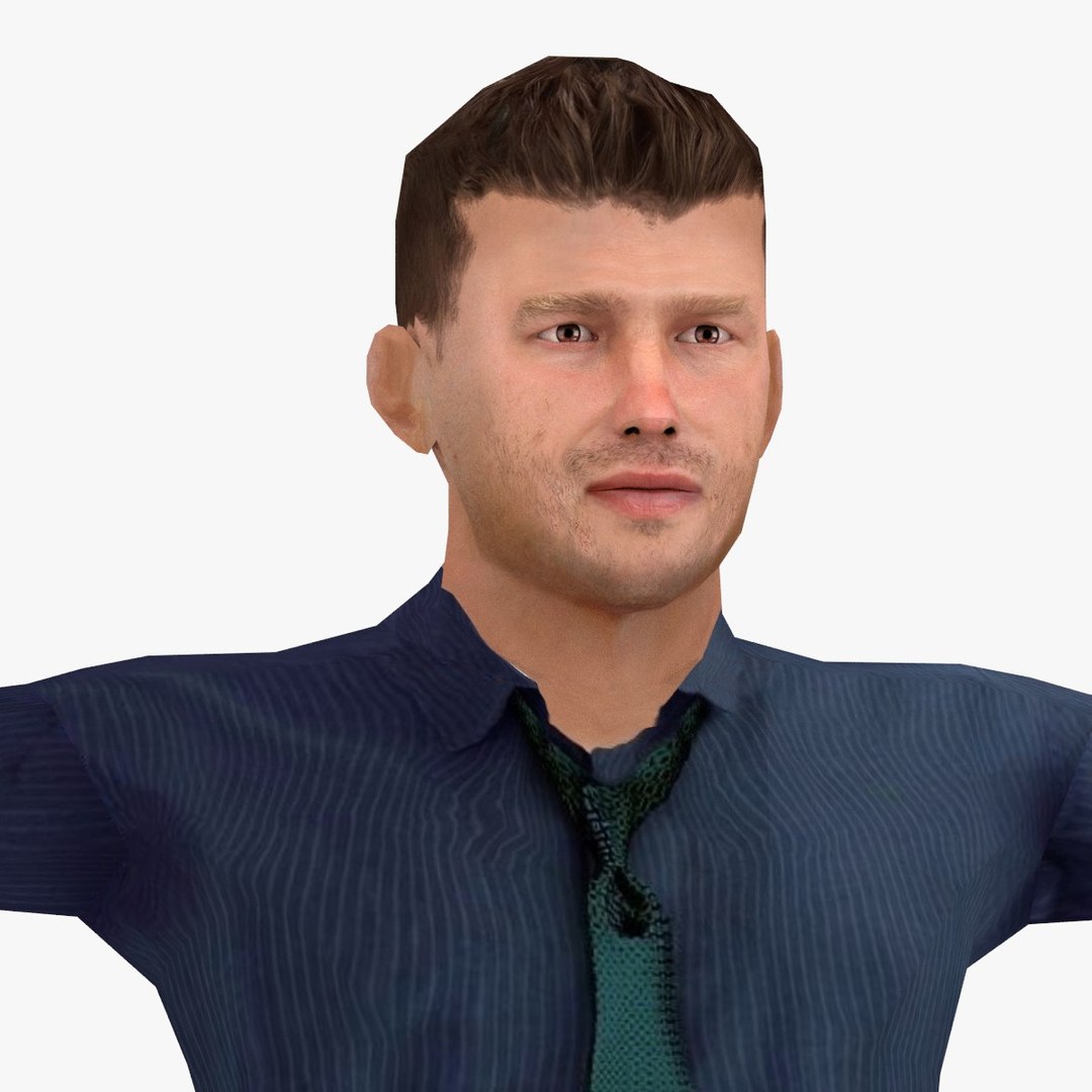 Maya Realistic Man Rigged