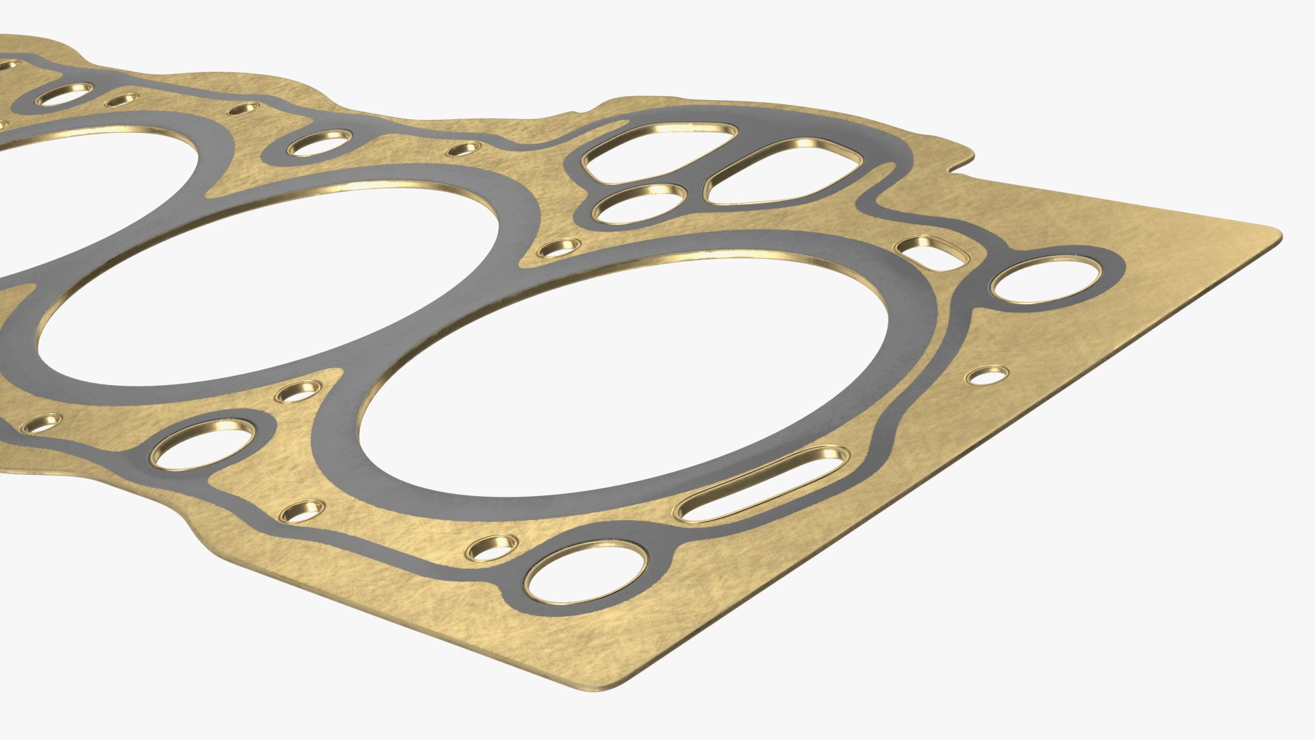 3D Head Gasket 6 Cylinder 1GFE Brass - TurboSquid 2028883