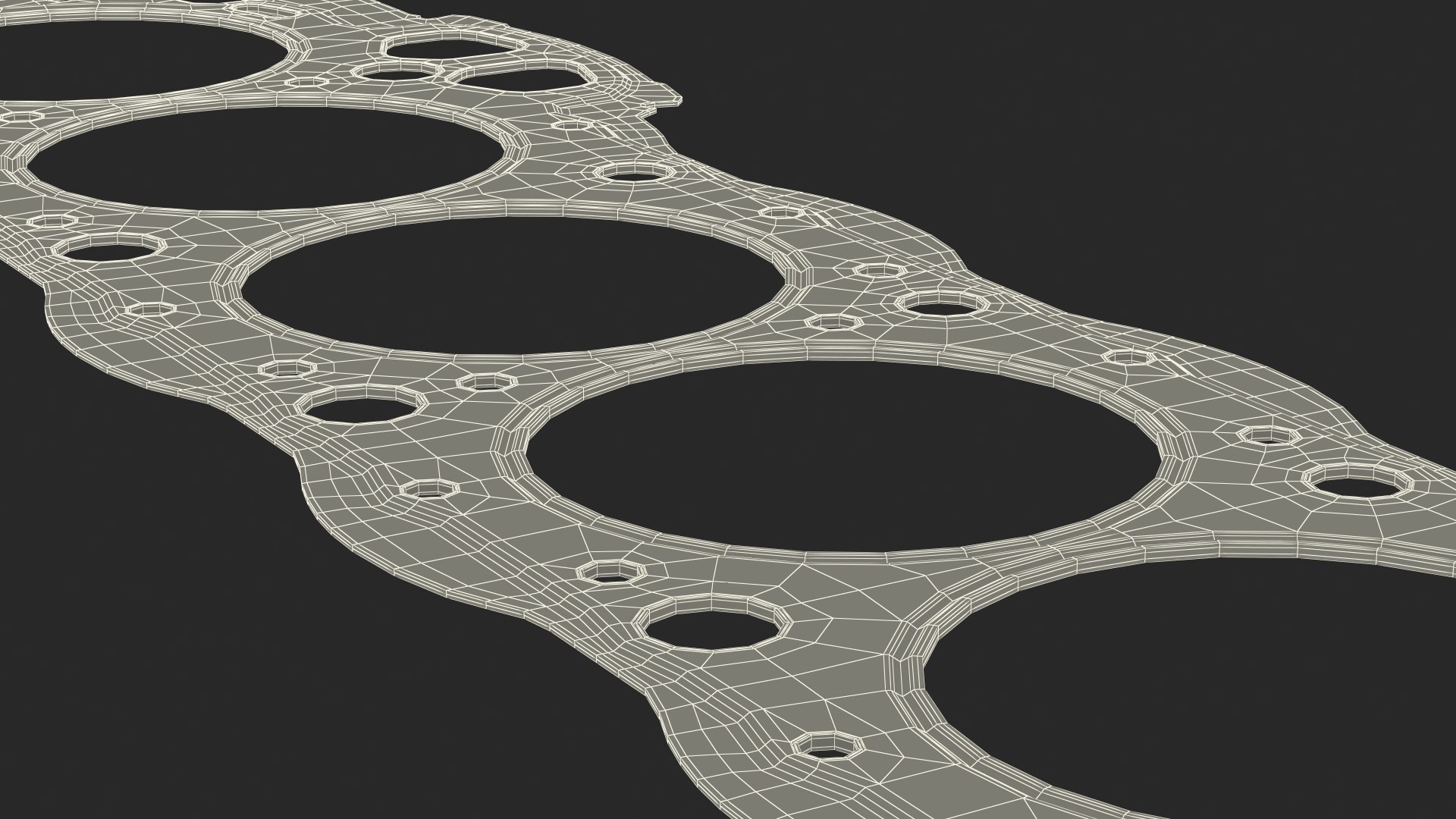 3D Head Gasket 6 Cylinder 1GFE Brass - TurboSquid 2028883