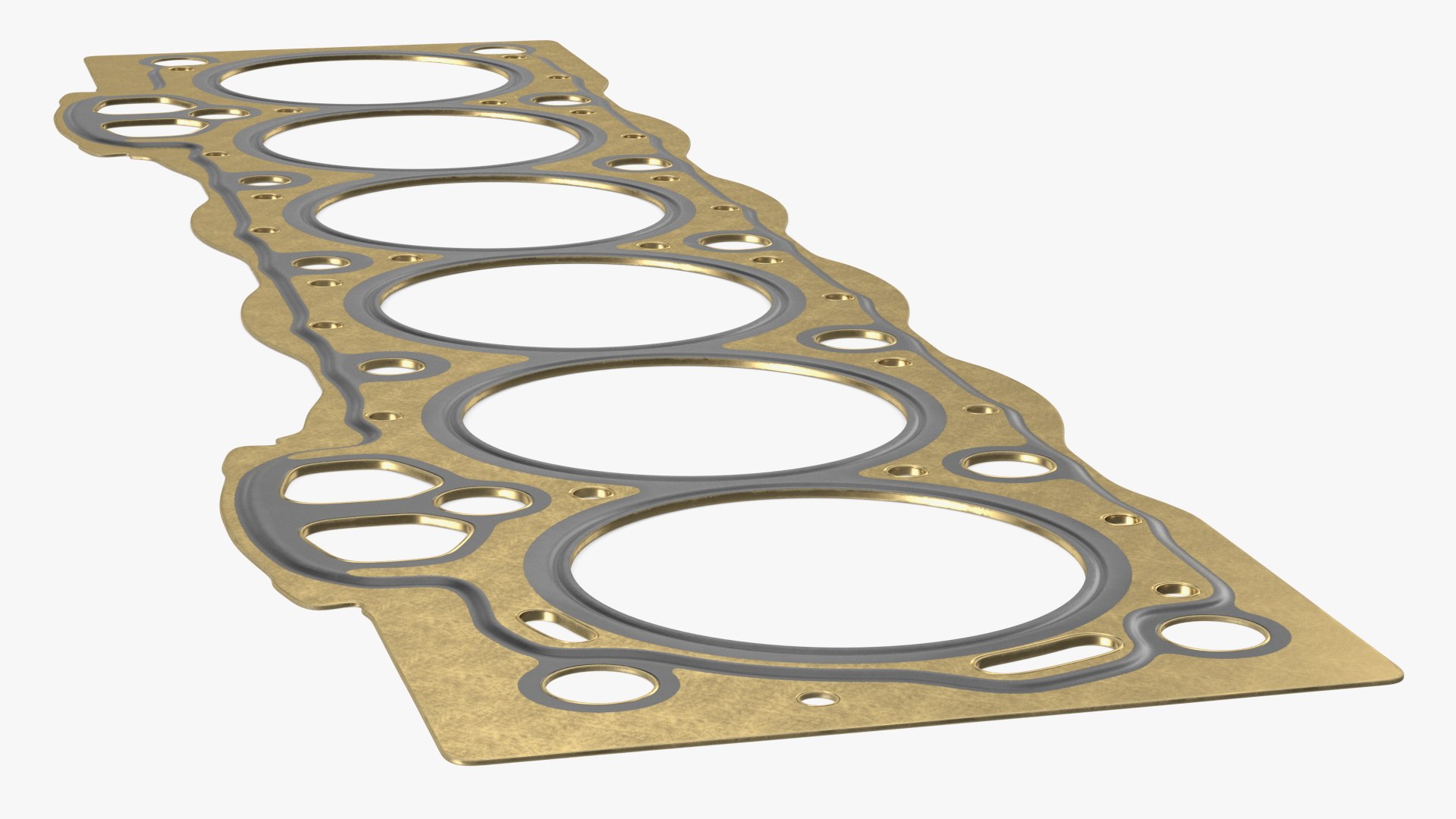 3D Head Gasket 6 Cylinder 1GFE Brass - TurboSquid 2028883