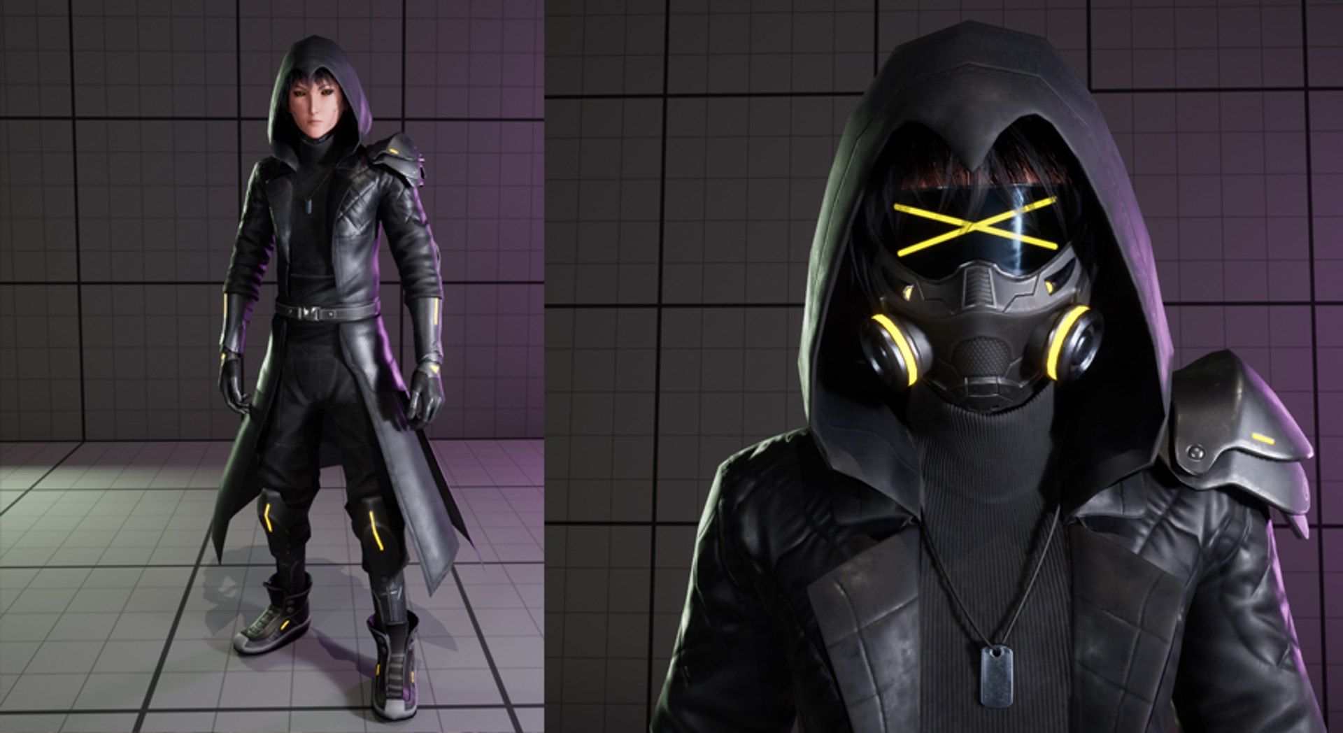 Fantasy Cyber Assassins 3D - TurboSquid 2175466