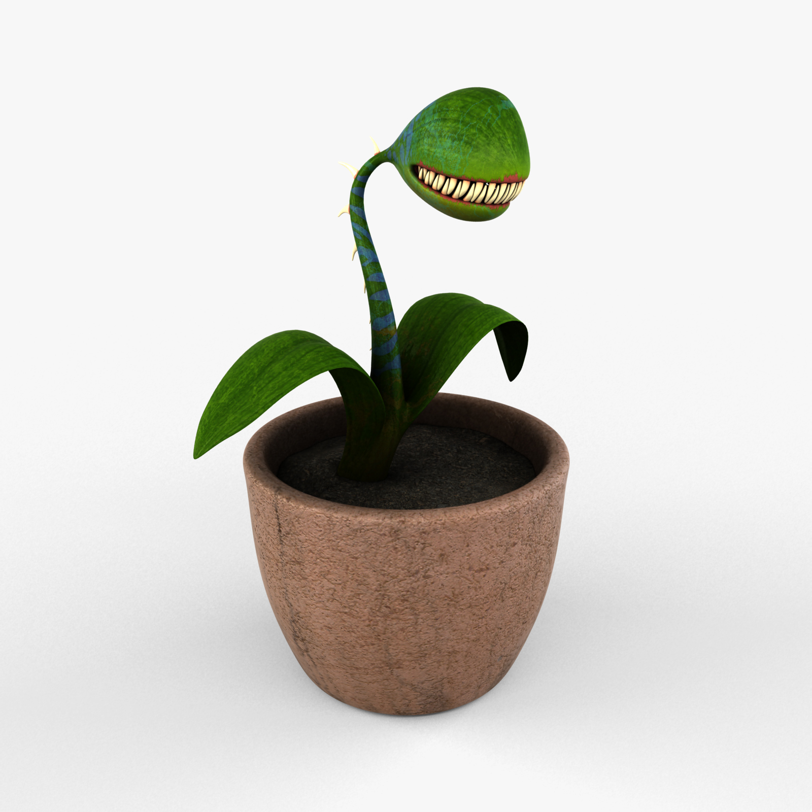 3d fictional carnivorous plant model