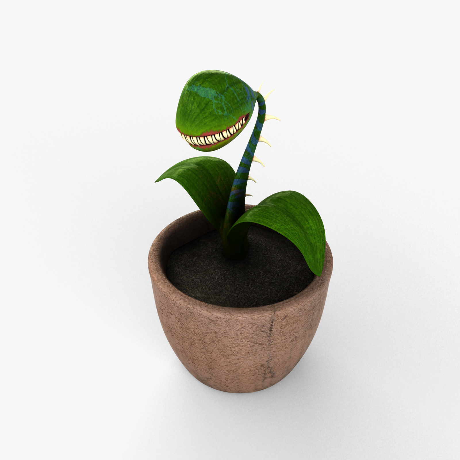 3d fictional carnivorous plant model