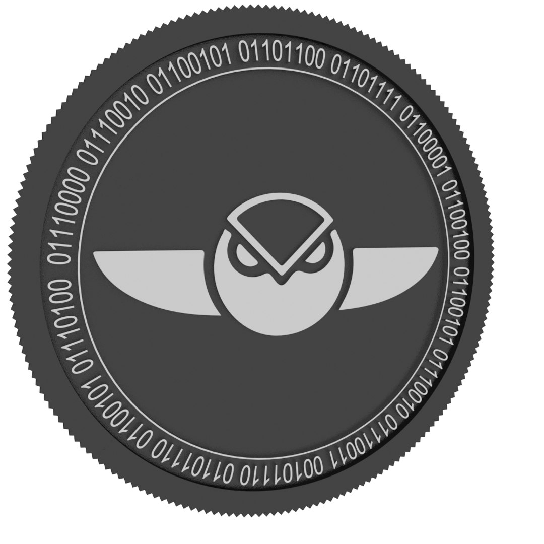 Gnosis black coin 3D model - TurboSquid 1457870
