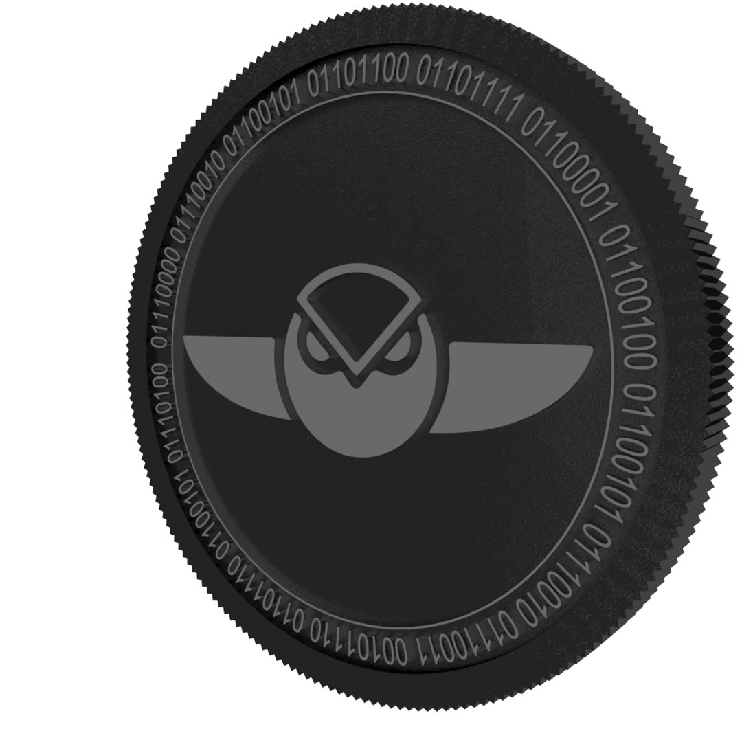 Gnosis black coin 3D model - TurboSquid 1457870