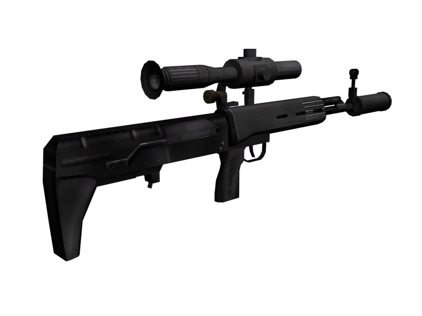 Dragunov Svu Sniper Rifle 3d Model