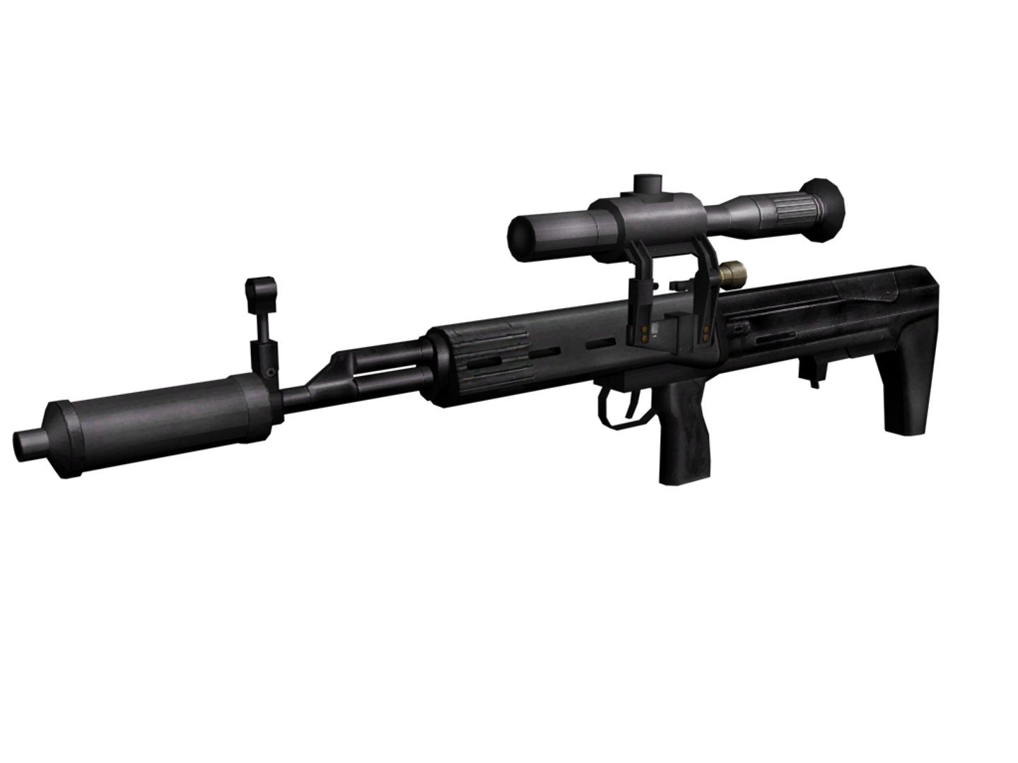 Dragunov Svu Sniper Rifle 3d Model