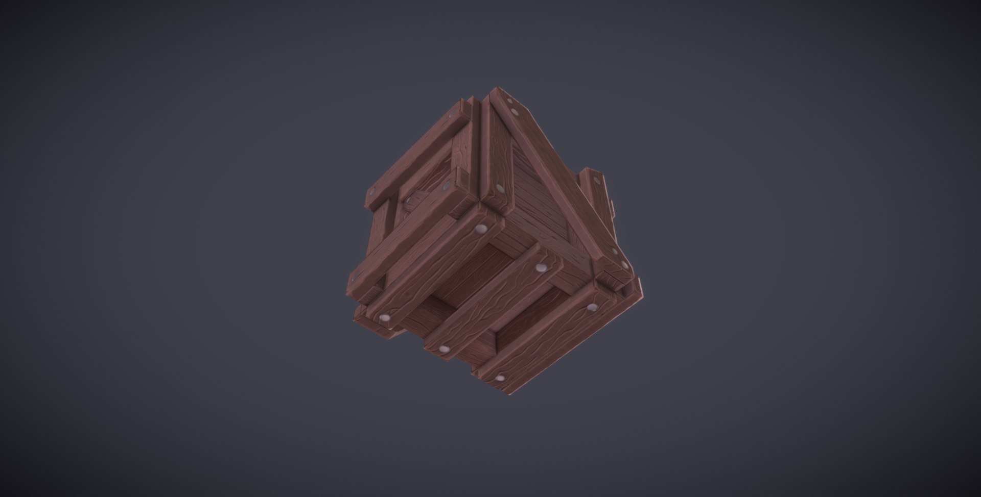 3D Model Stylized Wooden Crate - TurboSquid 1619993