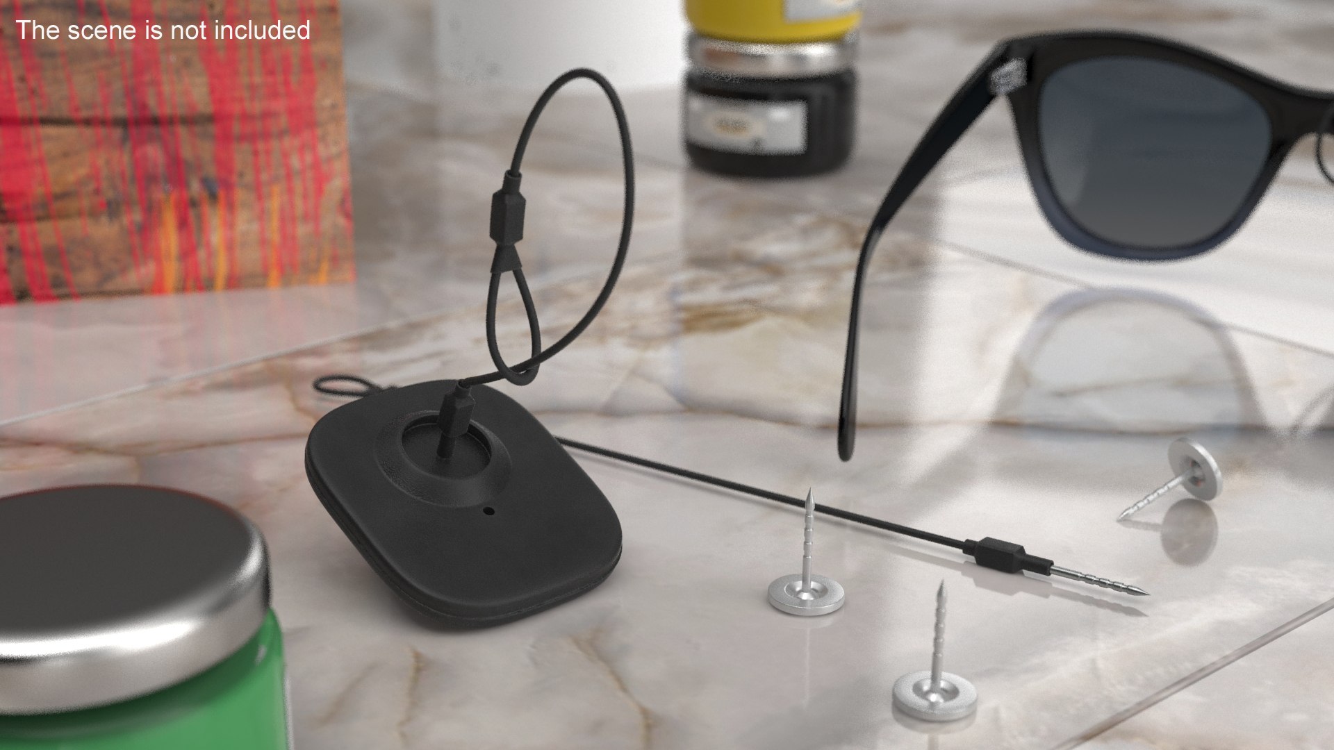 Clothing Security Tag With Cable 3D Model - TurboSquid 1886222