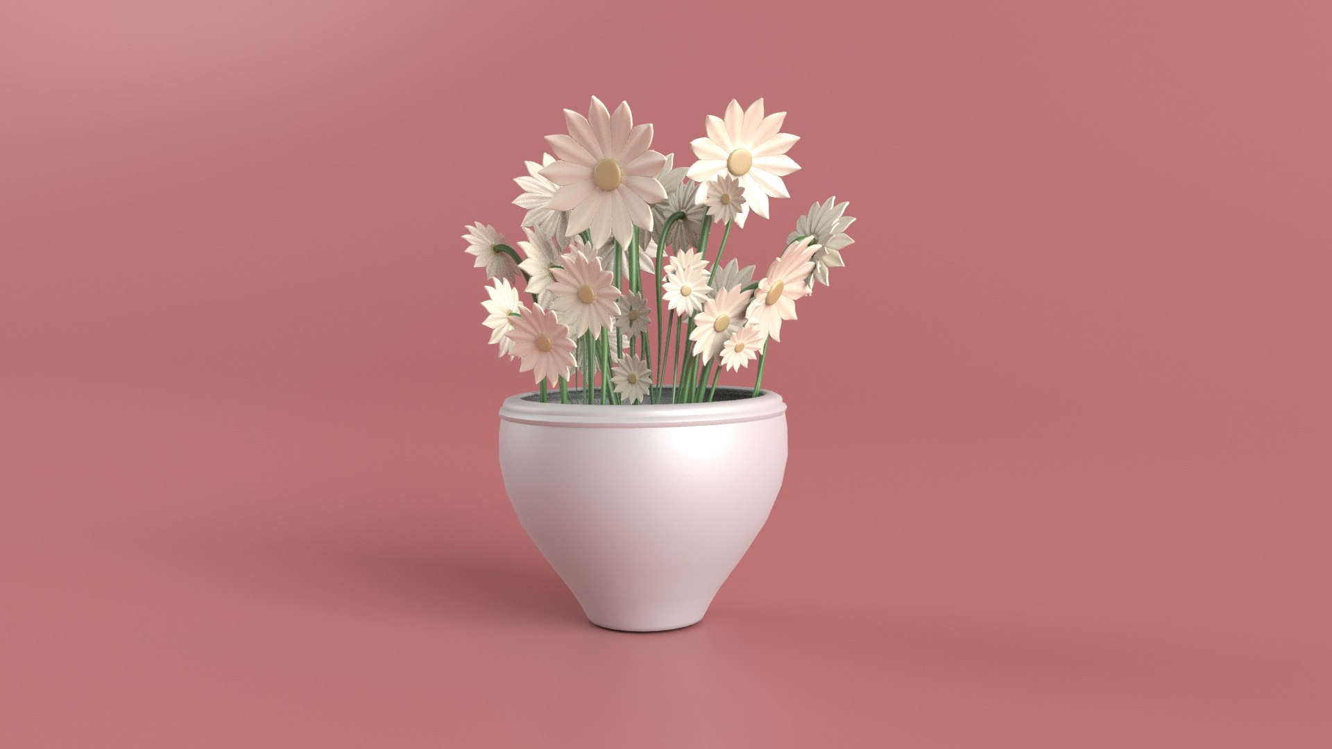 3D Cartoon Daisy - TurboSquid 1948337